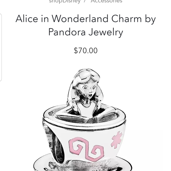 Pandora | Jewelry | Alice In Wonderland Charm By Pandora Jewel | Poshmark